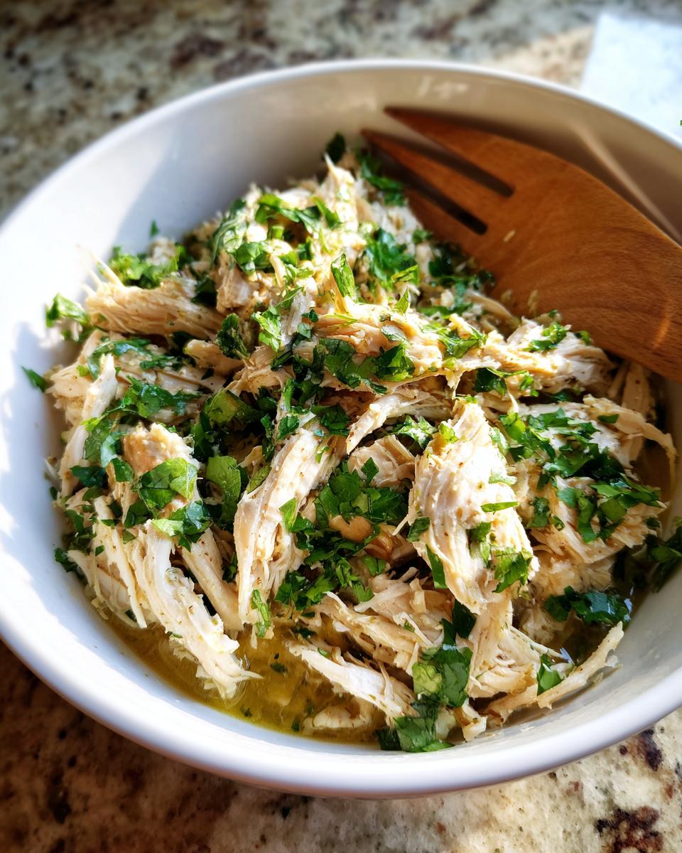 Easy Slow Cooker Cilantro Lime Chicken in Just 3 Steps