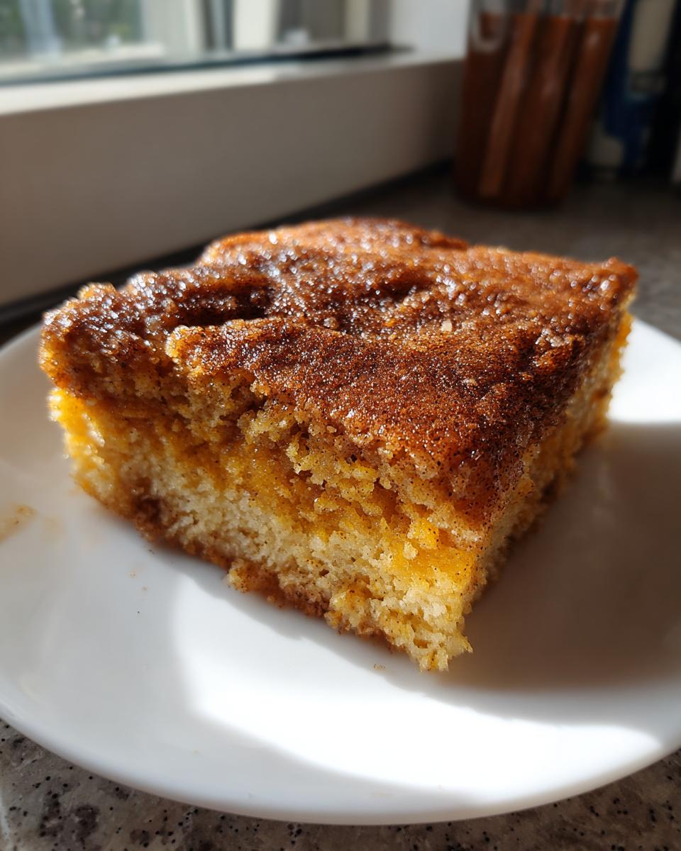 Amazing Pumpkin Snickerdoodle Snack Cake 1 Bowl
